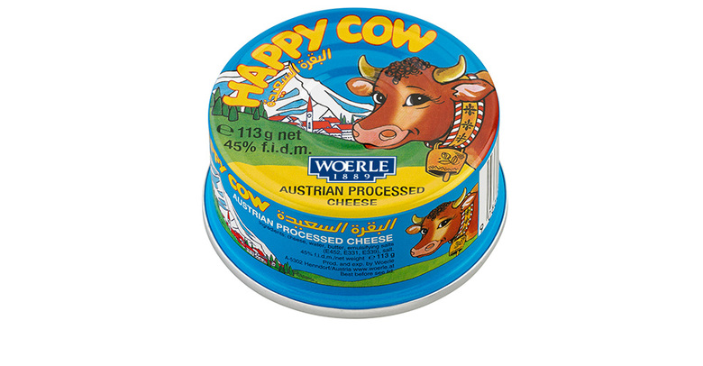 Processed cheese cans - Happy Cow